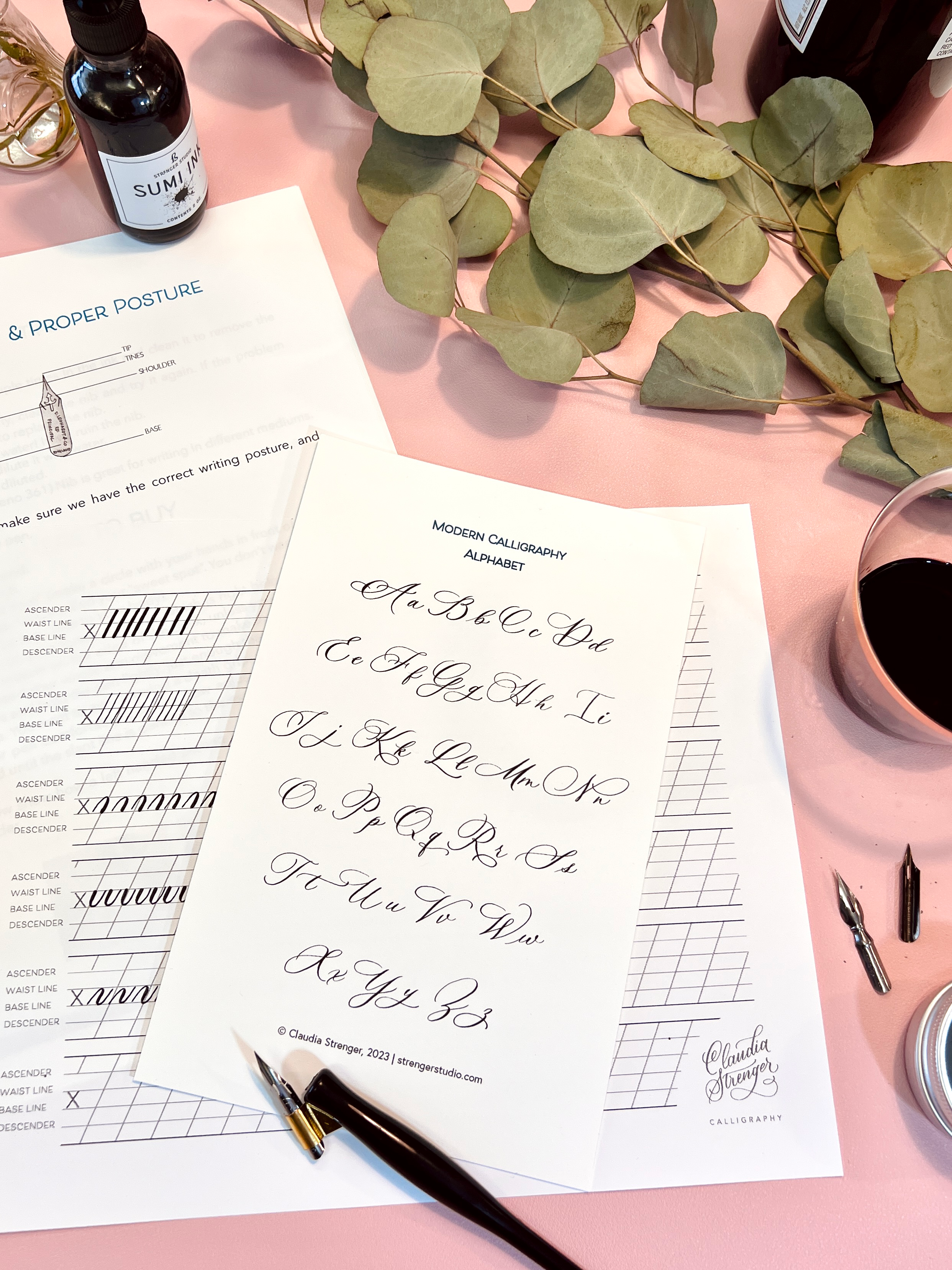Lowercase Modern Calligraphy for Beginners - February 14 | Strenger Studio